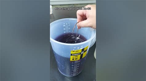Blue Passivation Process For Zinc Plating Youtube