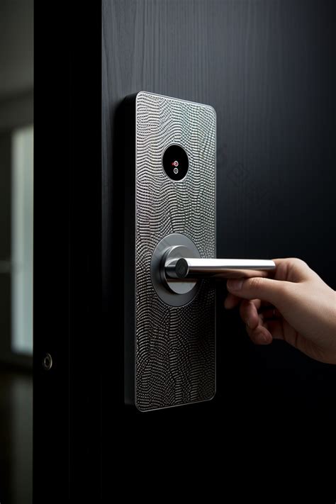 智能指纹门锁图片 包图网