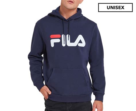 Fila Unisex Classic Fleece Hoodie New Navy Nz