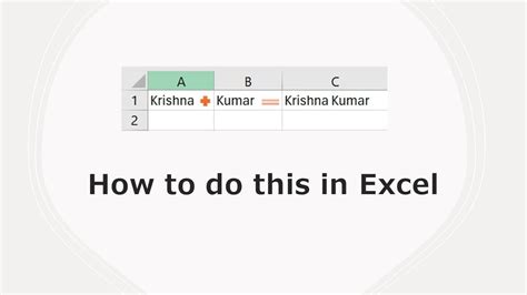 concatenate function join two or more text cells to one cell youtube