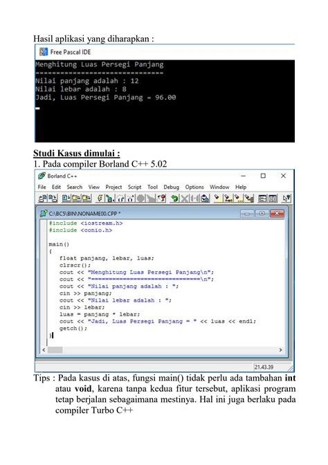 SOLUTION Penerapan Cin Dan Cout Pada C Studypool