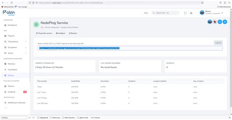 Integrate Palzin Monitor With Nodeping Palzin Monitor