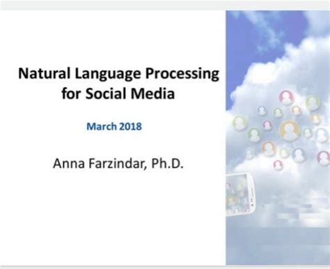 natural language processing for social media lecture notes