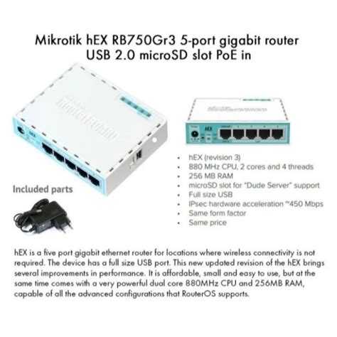Jual Mikrotik Rb 750 Gr3 Shopee Indonesia