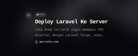 Deploy Laravel Ke Server Setup Version Control Parsinta