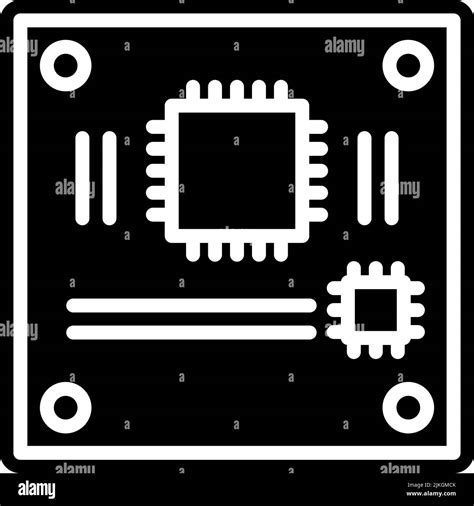 Motherboard Icon Black Vector Illustration Stock Vector Image And Art Alamy
