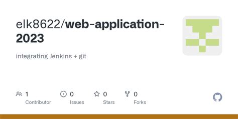 Web Application 2023simple Declarative Jenkins File At Main · Elk8622