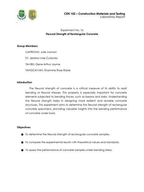 16group 1 C Cen 102 Laboratory Report Format Pdf