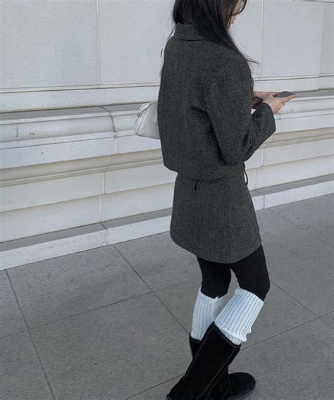 [단품가능] 래디 울 모직 자켓 스커트 셋업 세트 에이블리