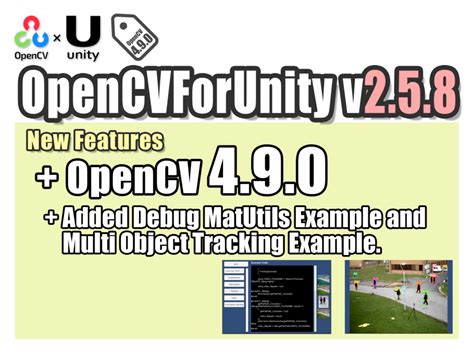 opencv for unity ver2 5 8 release enox software