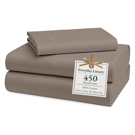 Casa Platino Twin Xl Sheets Set 450 Thread Count Cotton Deep Pocket