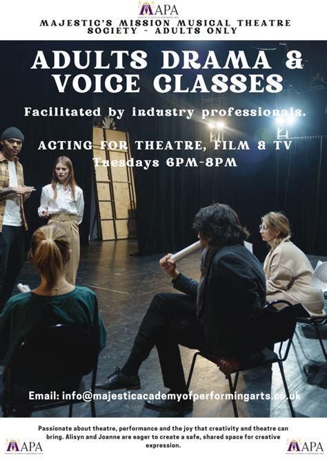 Adult Acting Classes Chester Majestic S Mission