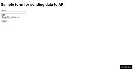 Sample Form Forked Codesandbox Sample Form Forked Codesandbox