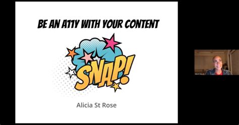be an a11y with your content alicia st rose equalize digital