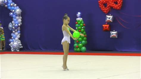 Художественная гимнастика Мяч 2015 г р Аблапова Александра г Керчь Youtube
