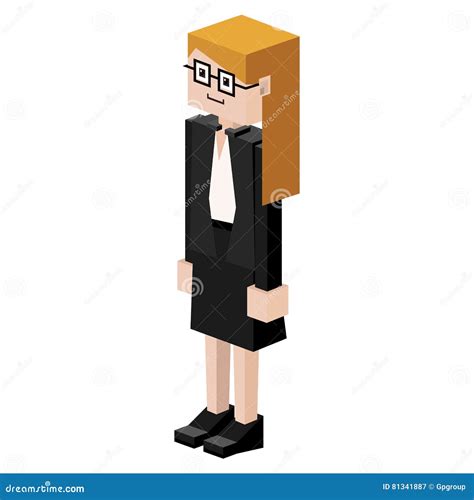 Lego Female Judge With Glasses Stock Illustration Illustration Of