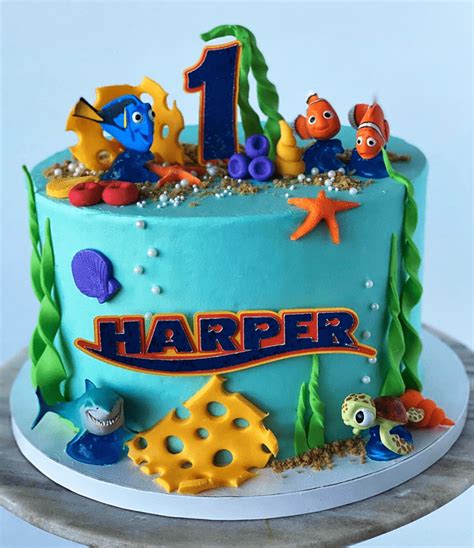 Finding Dory Birthday Cake Ideas Images Pictures