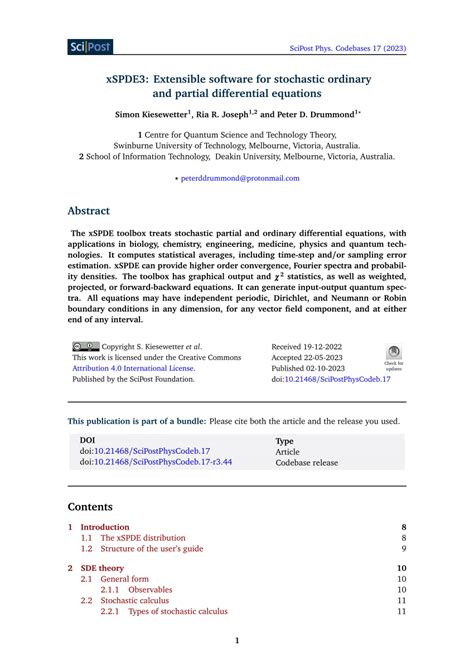 Pdf Xspde3 Extensible Software For Stochastic Ordinary And Partial