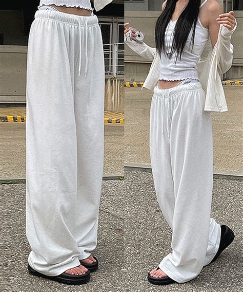 기장선택후들원단 Y존 부각 제로🙈 썸머 와이드 트레이닝 팬츠 10color 에이블리