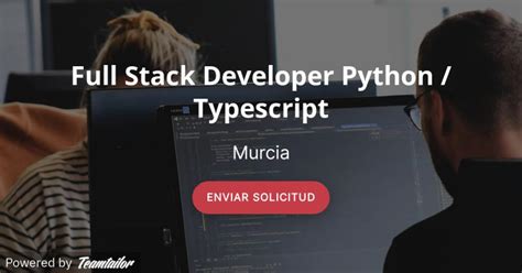 Full Stack Developer Python Typescript Reclut Aranza Peña