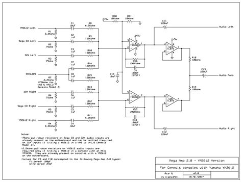 Arduino Sound Chip Audio Amplification Circuit YM2612 TDA1308