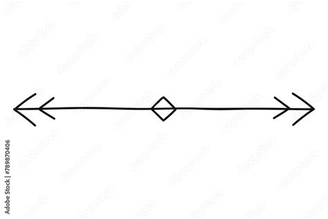 Arrow Png Clipart Divider Doodle Vintage Style Stock Illustration