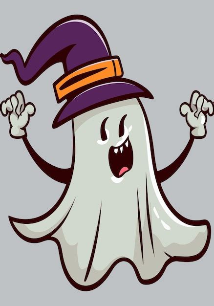 Premium Vector Halloween Spooky Ghost 2D Vector Designs