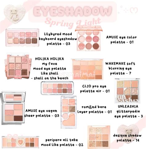 Spring Light Makeup 33 ˚ ༘ ೀ⋆｡˚ Light Spring Palette Spring Makeup