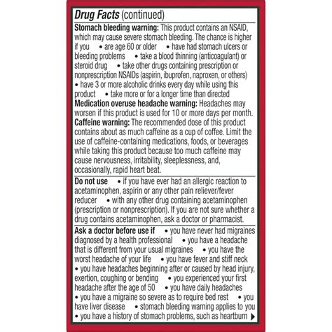 Excedrin Migraine Relief Caplet 24ct