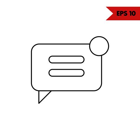 Illustration Of Chat Line Icon Vector Art At Vecteezy