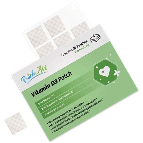 Vitamin D With K Vitamin Patch By PatchAid Vitamins Vitamin D Vitamin Patch