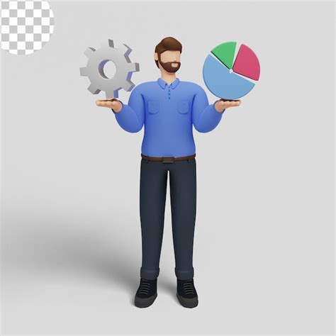 Premium Psd 3d Illustrations Of Marketing Analytics