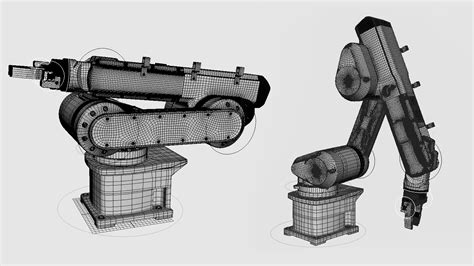 Robotic Arm Articulated 6 Axis Rigged Keyshot 3d Turbosquid 2119486