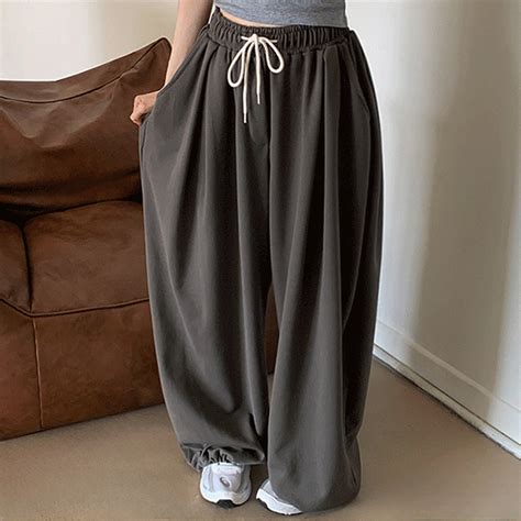 [5xl 빅사이즈 기모추가 오버핏 남녀공용 가성비갑 운영자강력추천 봄 여름 벌룬팬츠 통통 힙한 스트릿 77 88 99 츄리닝] 무드 핀턱 박시핏 롱 와이드 트레이닝 팬츠