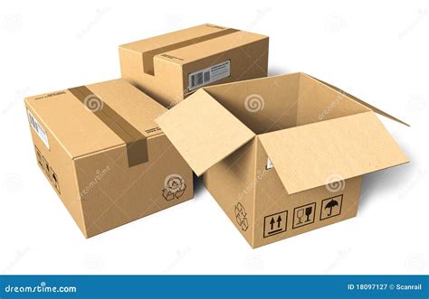 Cardboard Boxes Royalty-Free Stock Photography | CartoonDealer.com ...