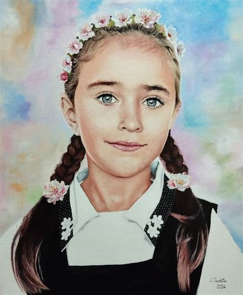 Portret De Fata Tablou De Liliana Suditu