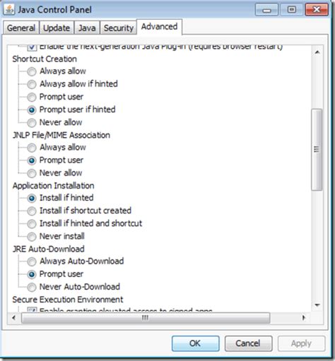 Pushing Security Configuration For Java 7 Update 10 Via GPO