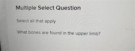 Solved Multiple Select Questionselect All That Applywhat