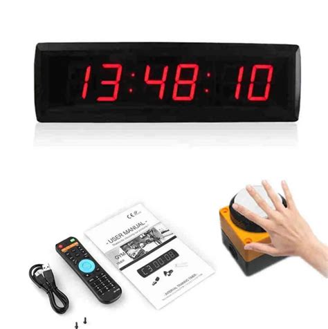 18 Led Countdown Shareable Countdown Timer Stopwatch Clock With Wired Switch Button And Obstacle