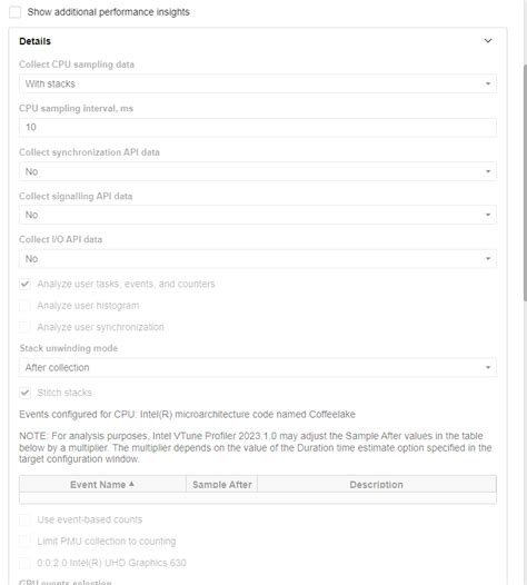 Vtune Profiler Reports Collection Failed Running In Hotspots Mode