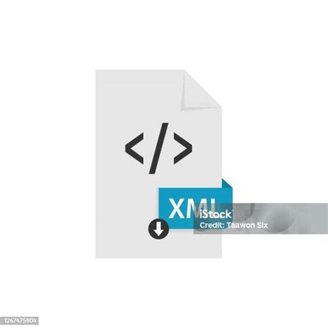 Xml 파일 문서 다운로드 Css 버튼 아이콘 벡터 0명에 대한 스톡 벡터 아트 및 기타 이미지 0명 Xml Html