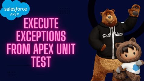 Salesforce Apex Development Execute Exceptions From Apex Unit Test Youtube