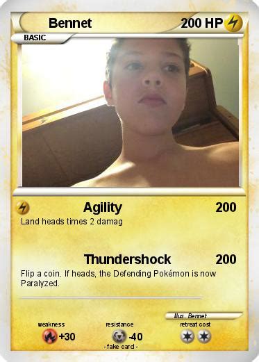 Pokémon Bennet 3 3 Agility My Pokemon Card