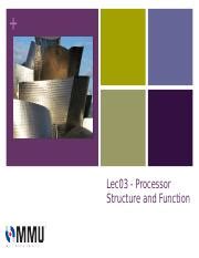 Lec Processor Structure And Function Pptx Lec Processor Structure And Function