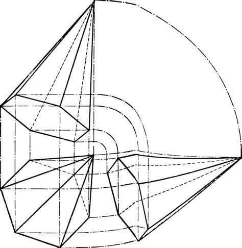 How To Draw A Truncated Hexagonal Pyramid
