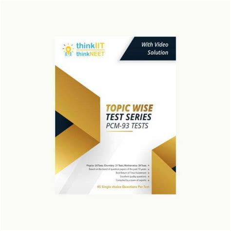 JEE Main Online Part Test Series Online Access Only ThinkIIT ThinkNEET