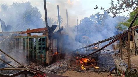 လောင်းလုံးမြို့က Nld ပါတီထောက်သူ ၅ ဦး၏ နေအိမ်များကို စစ်ကောင်စီတပ်က မီးတင်ရှို့ Ayeyarwaddy Times