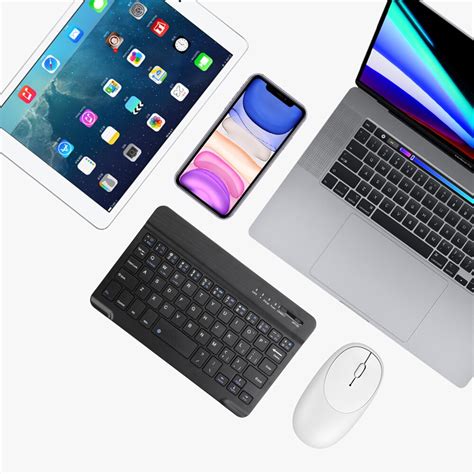 Keyboard Mouse Combos Bluetooth Ultra Thin Portabl Vicedeal