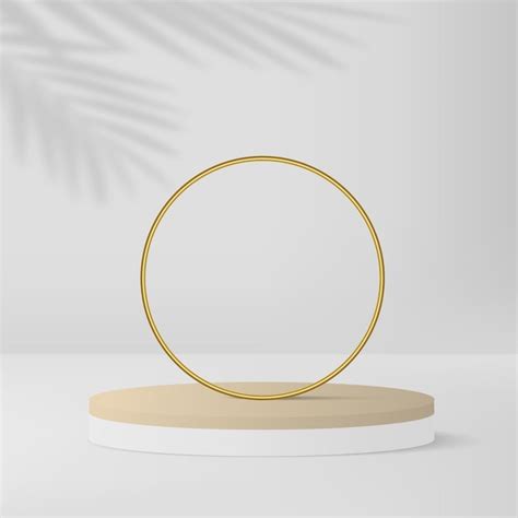 흰색 기하학적 3d 연단으로 추상적 인 배경 프리미엄 벡터