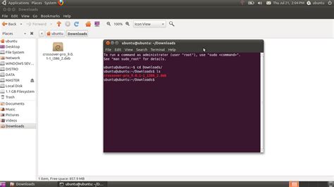 installasi crossover linux via terminal linux sumbawa barat